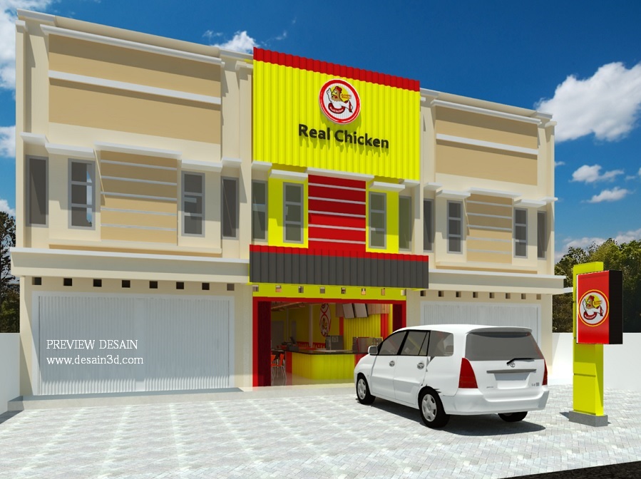 Jasa desain renovasi tampilan tampak depan ruko satu muka - ARUSHA ...