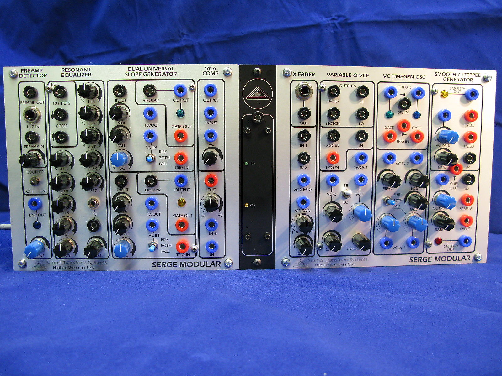 MATRIXSYNTH: Serge "Audio Interface" & "Creature V2" M-class M-odules in Lo-Profile "M-Boat"