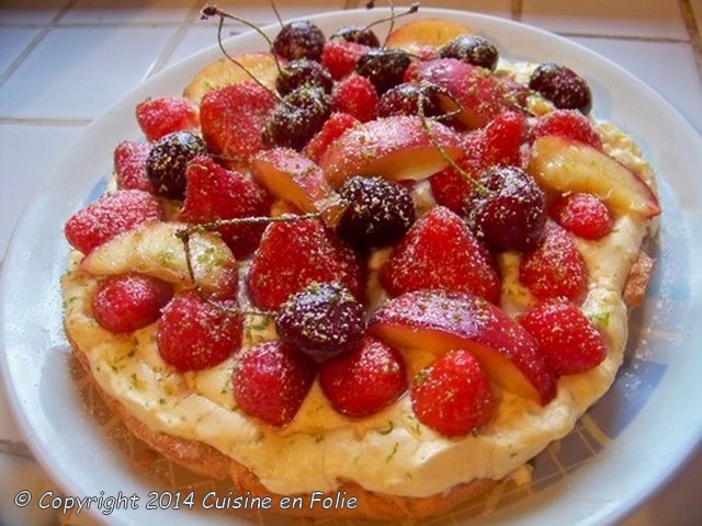 Cuisine en folie: Dacquoise aux fruits rouges et crème mousseline ...