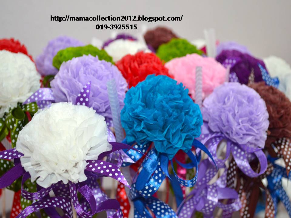 GUBAHAN HANTARAN PINK TURQUOISE ENTERPRISE : BUNGA TELUR TISU ...