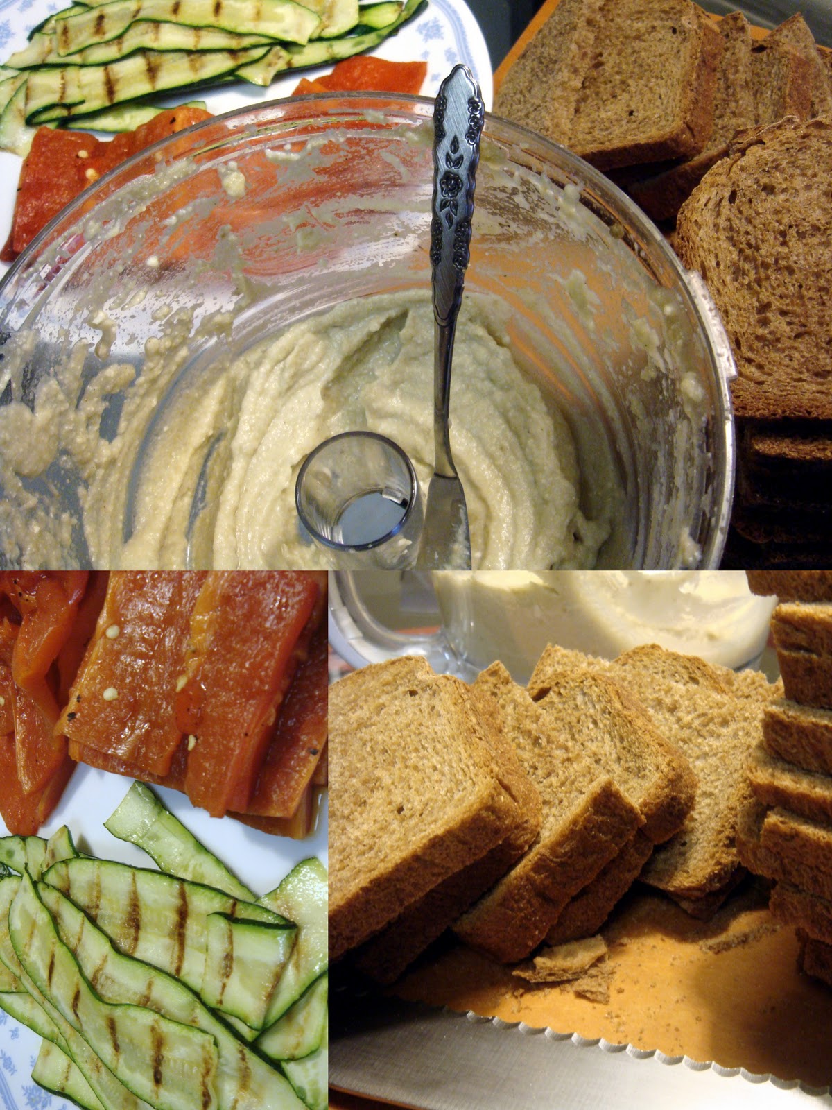 the little olive branch: grilled zucchini canapes