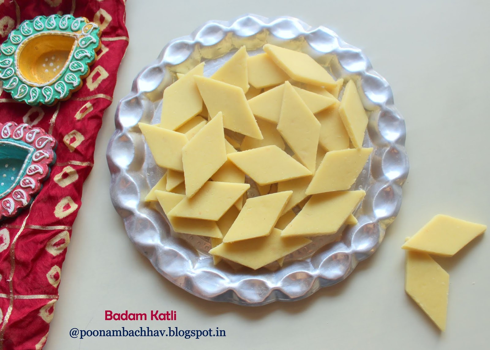 Annapurna: Badam Katli / Almond Fudge Recipe