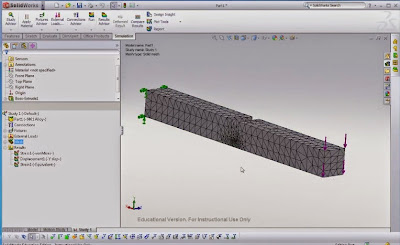 Solidworks simulation: Mesh control, adaptive meshing. - SolidWorks Share