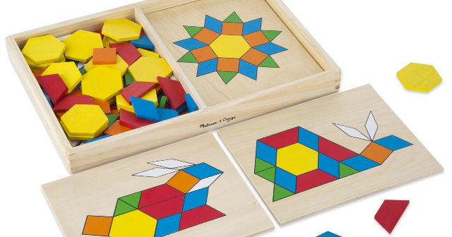 The Playful Otter: Melissa & Doug Pattern Blocks and Boards
