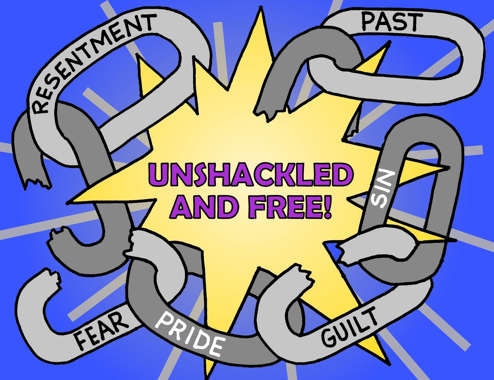 Scribbles, Scriptures, and the Spirit: UNSHACKLED AND FREE!