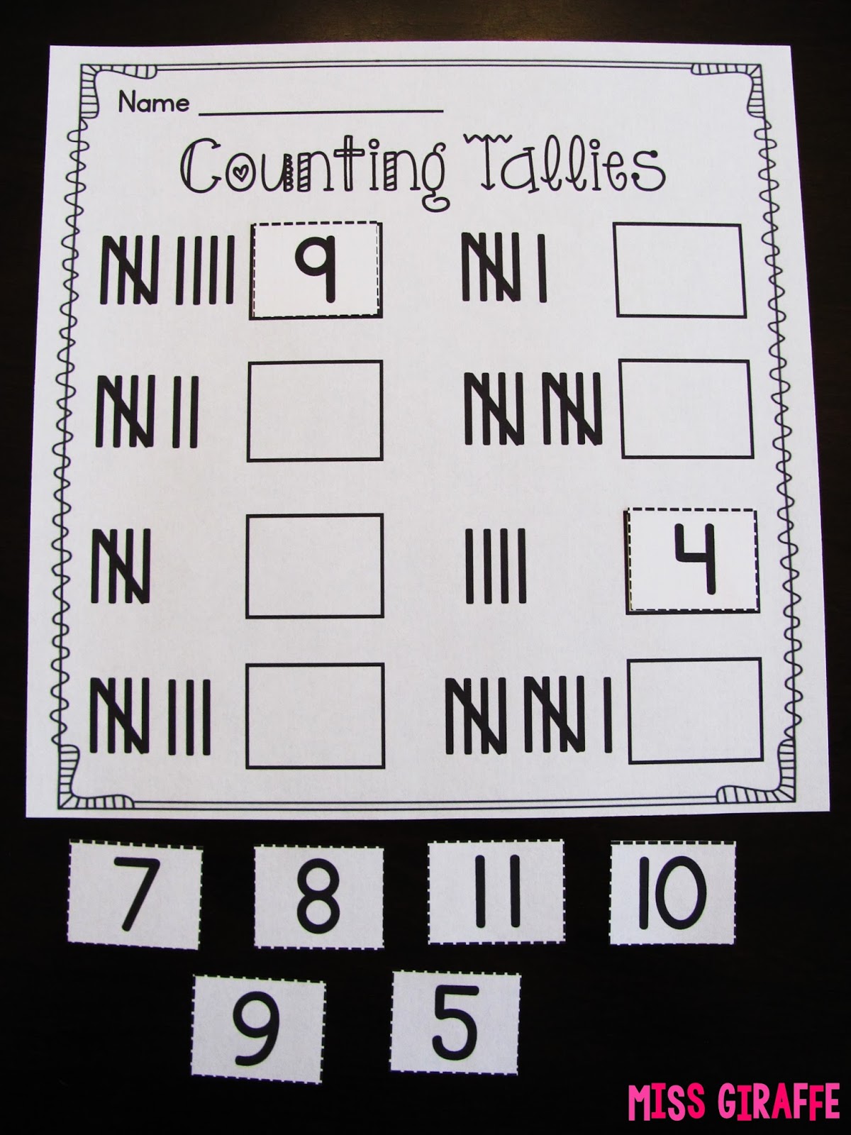 Miss Giraffe's Class: Graphing and Data Analysis in First Grade