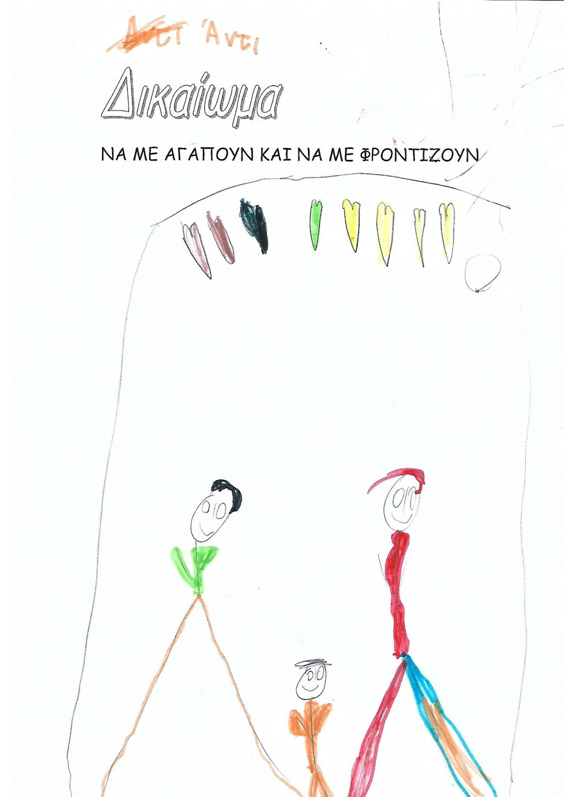 1o Δημοτικό Σχολείο Συκεών: ΤΑ ΔΙΚΑΙΩΜΑΤΑ ΤΟΥ ΠΑΙΔΙΟΥ ΣΤΗΝ Α'ΤΑΞΗ