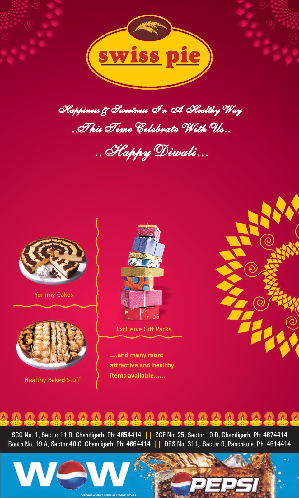 Freelance Graphic Designer: Swiss Pie Ad