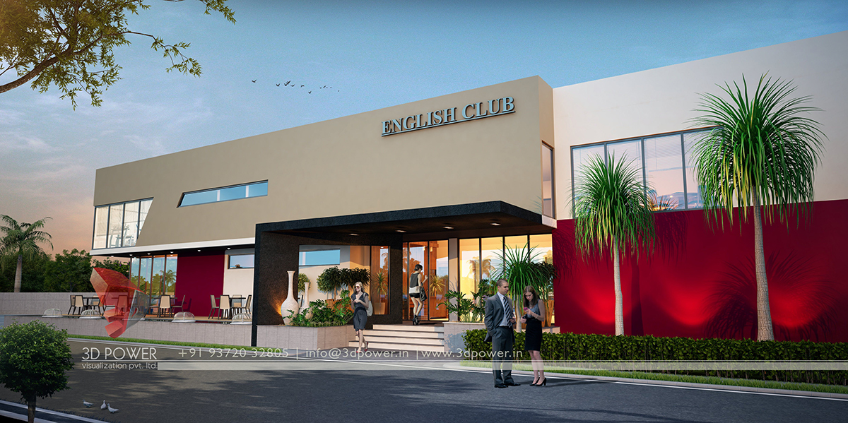 Corporate Building Design | 3D Rendering: Realistic Corporate Building ...