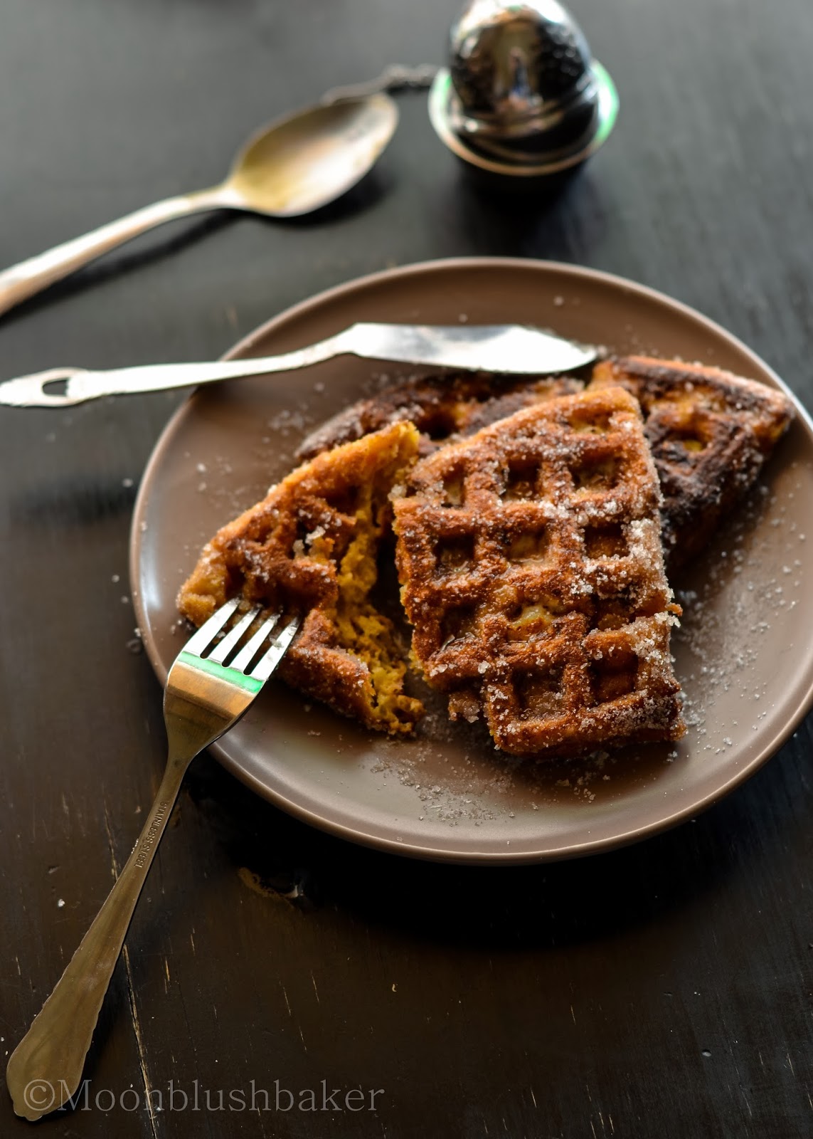 Waffling part 2 /-/Pumpkin donut French waffle | The moonblush Baker