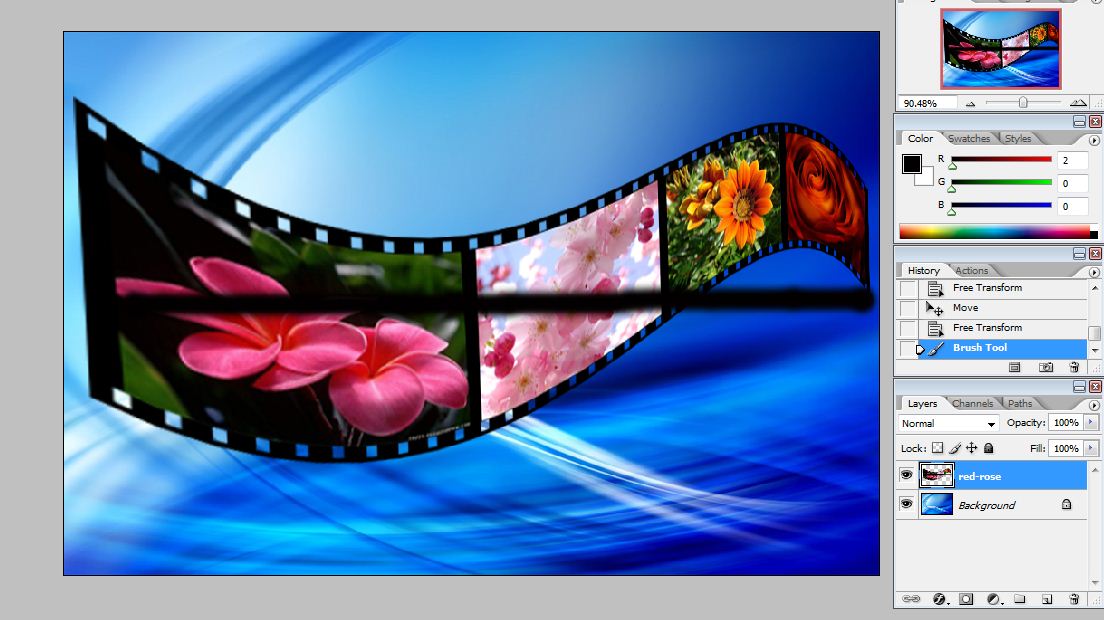 Film Roll Effect Using Photoshop | Create A Movie Roll With Your Photos ...