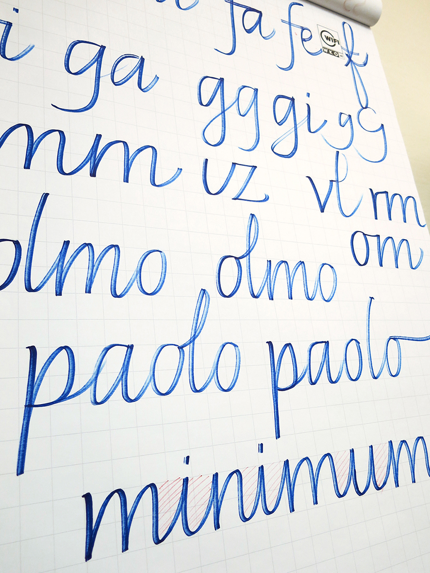 Alex Barocco: calligrafia a scuola - teaching