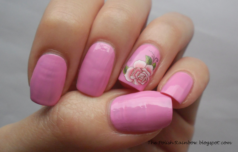 The Polish Rainbow: Pink Nails, Pink Roses