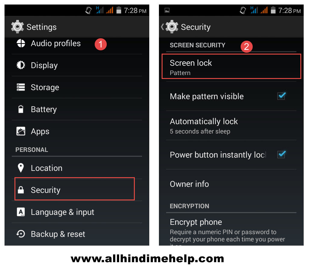 Android Mobile Me Screen Lock Kaise Lagaye