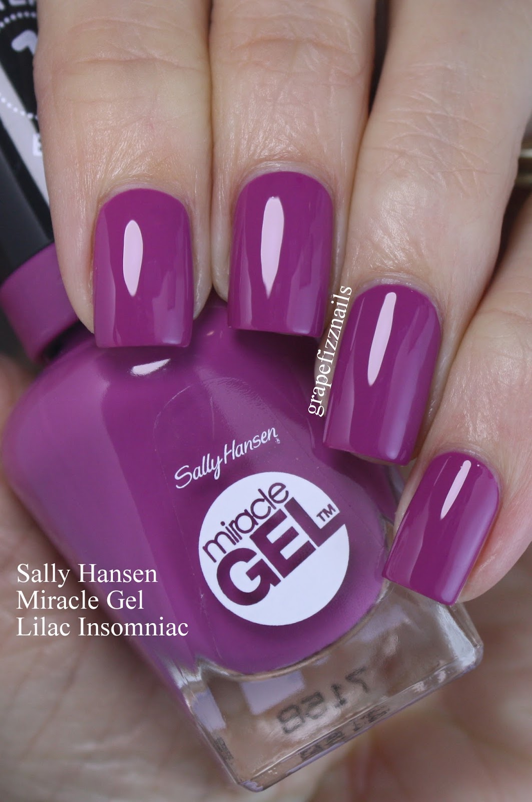 Grape Fizz Nails: Sally Hansen Miracle Gel Travel In Colour Collection