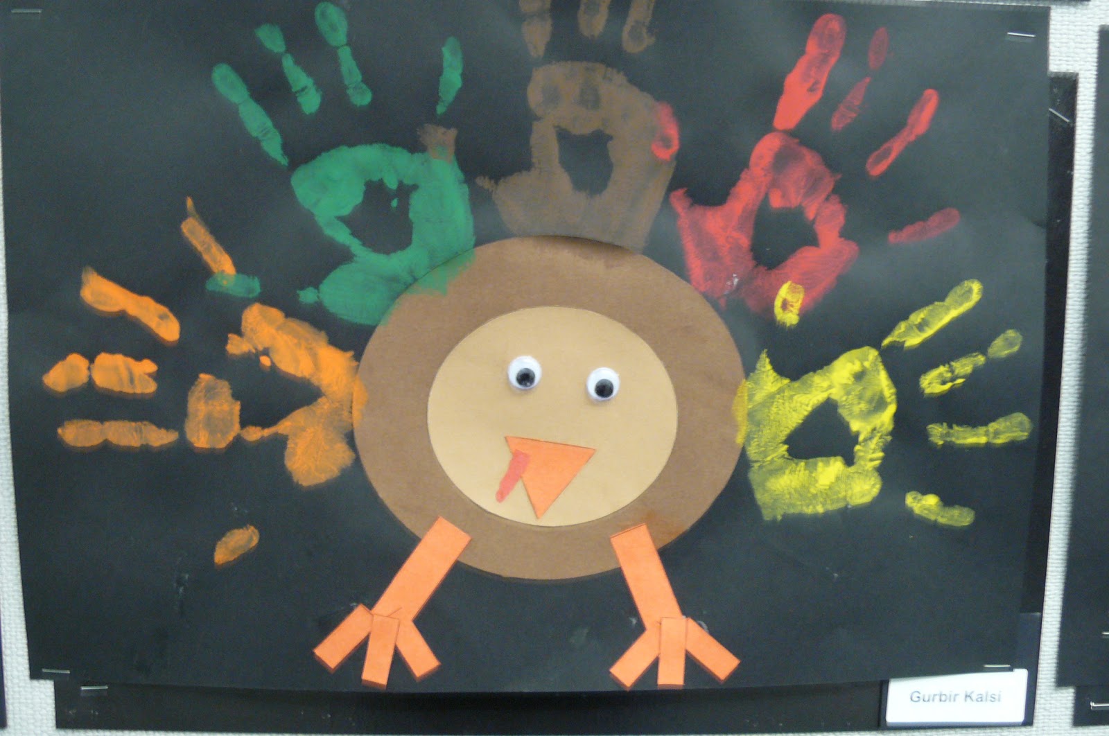 Learning in Room 206: Colorful Turkey Art