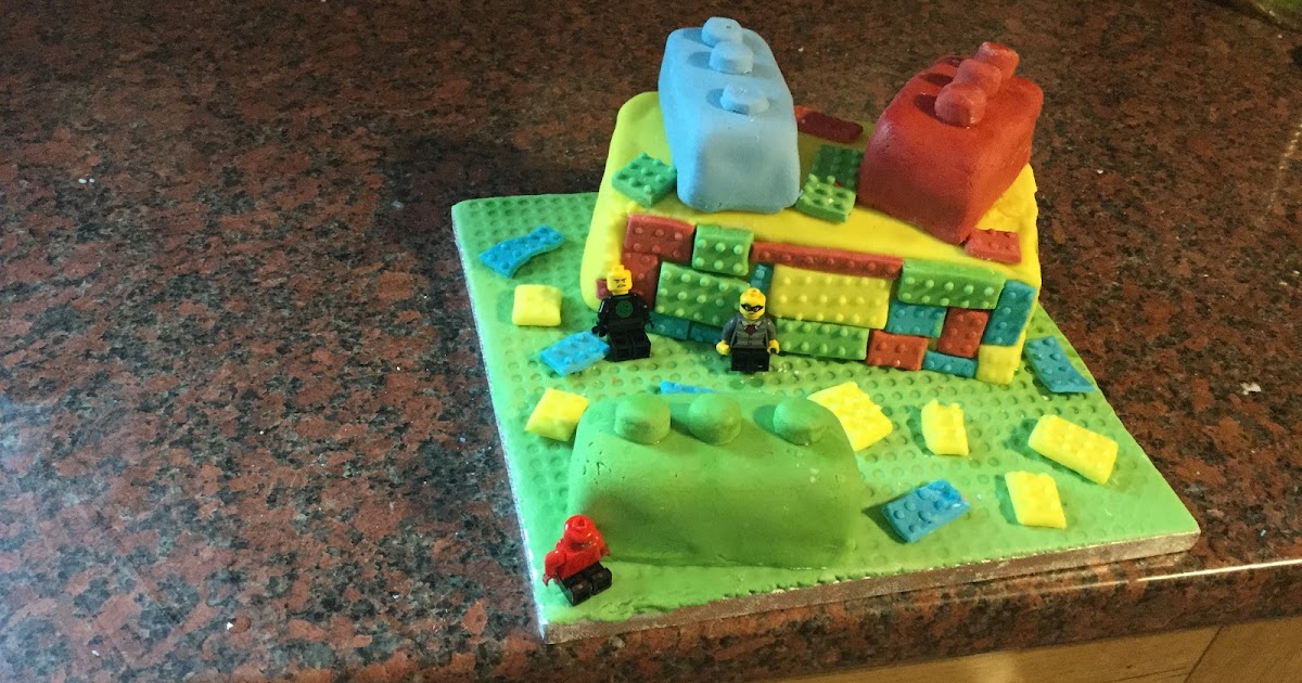 Homemade lego cake from scratch