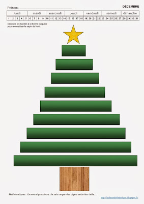 laclassedefrederique: Les sapins découpés