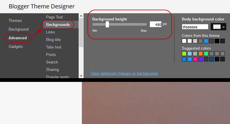 How to reduce the height of the top image from the Contempo theme