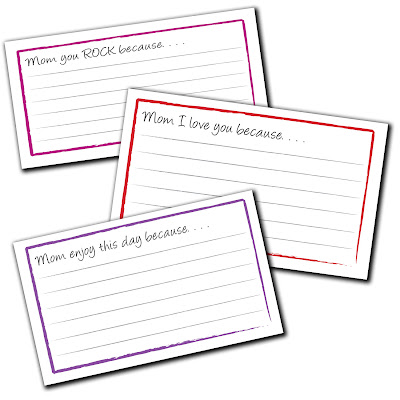Tiffzippy. . . . just zipping through: Free Printable Mom mini note cards