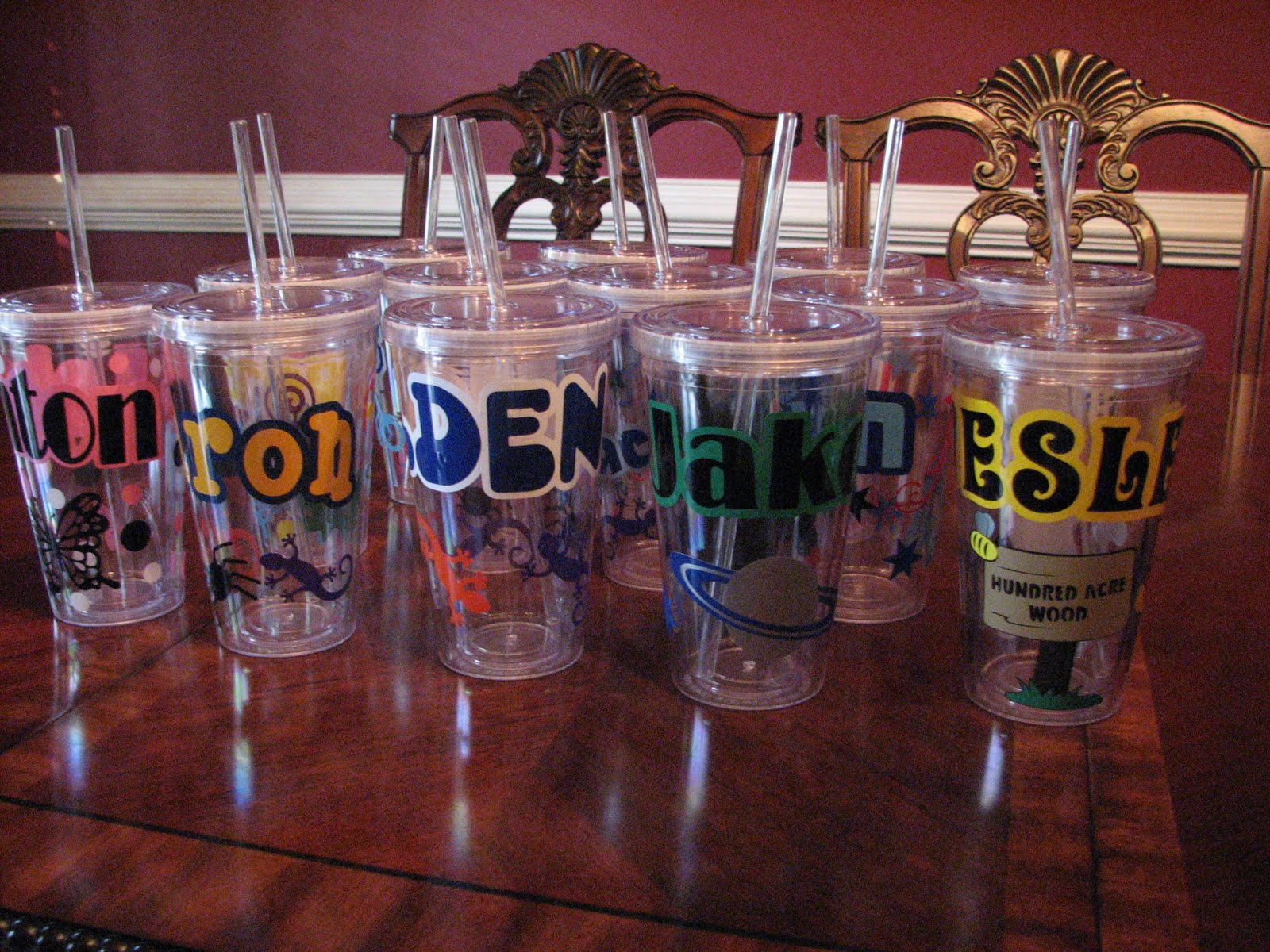 Sabriolet Designs: Birthday Party Tumblers