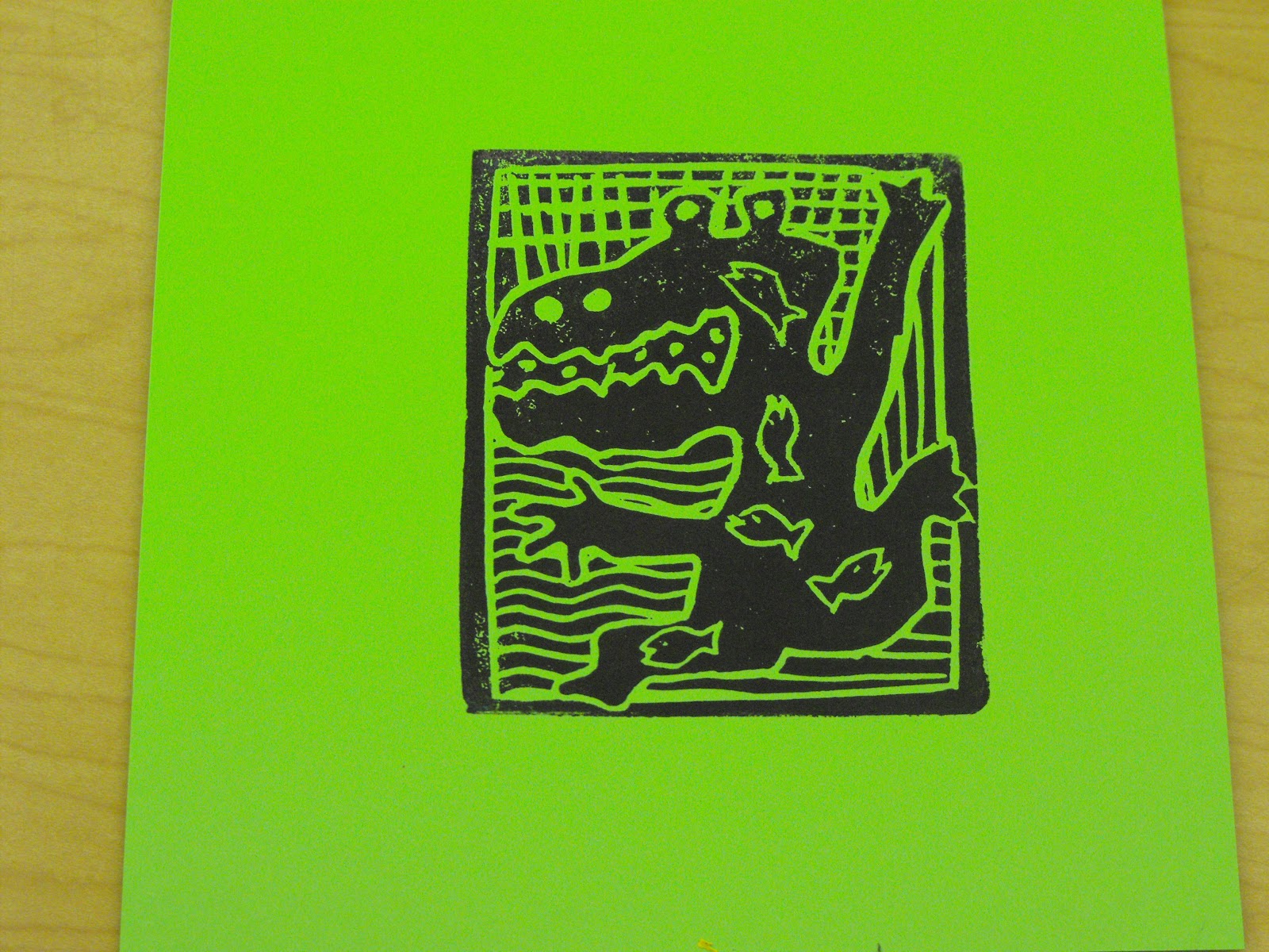 Teaching is a Gift: Lino-Block Printmaking Art Project