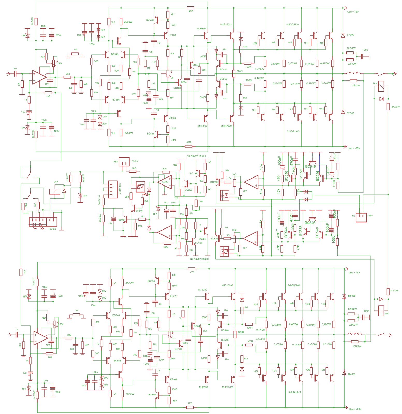 400W Stereo Marshall Leach Amplifier