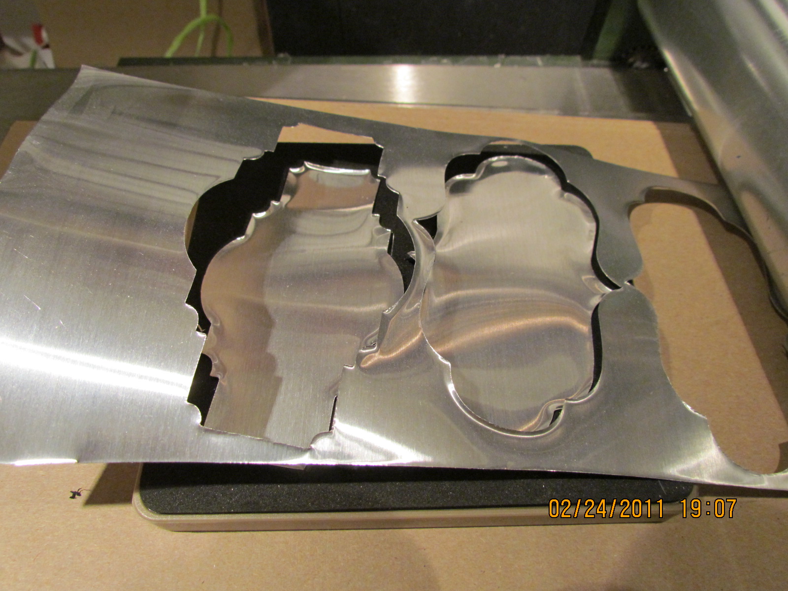 My Legacy: Aluminum Flashing + Die = COOL!