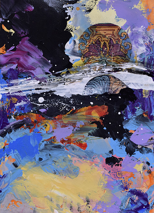 Daily Painters Abstract Gallery: Space Landscape, Contemporary Abstract ...