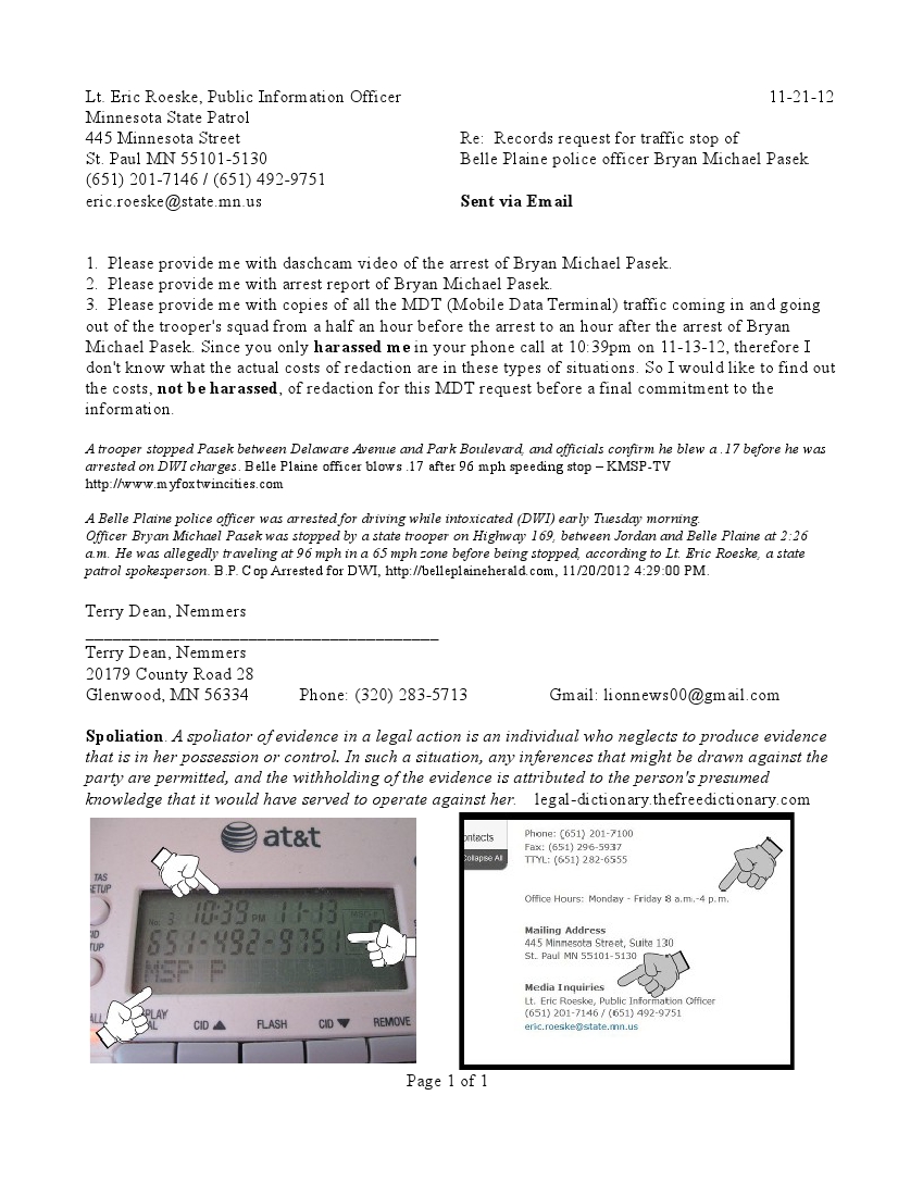 Lion News: Internal Affairs Complaint VS Lt. Eric Roeske, Capt. Steve ...