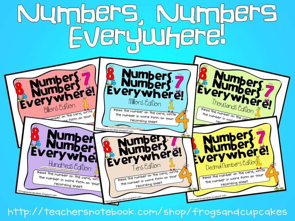 Tales of Frogs and Cupcakes: Numbers, Numbers Everywhere! Games