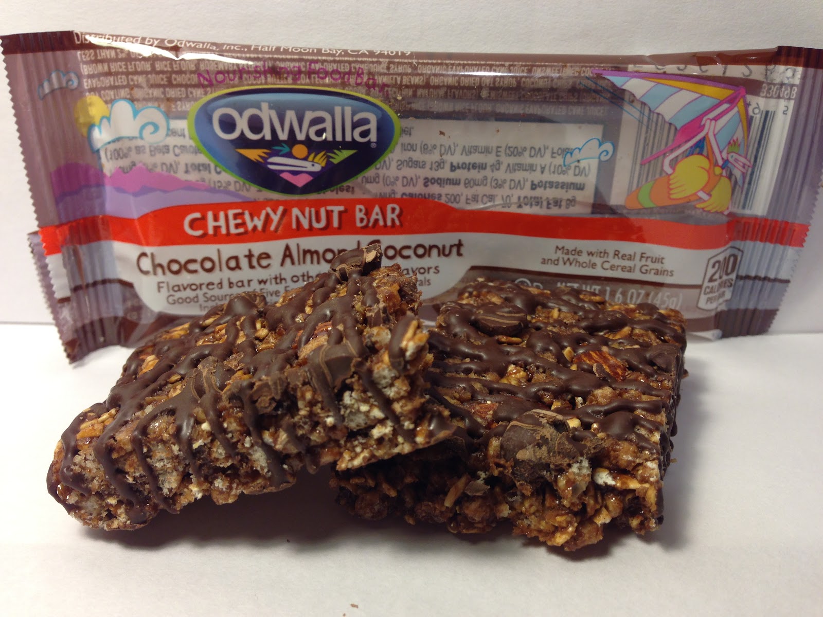Crazy Food Dude: Review: Odwalla Chocolate Almond Coconut Chewy Nut Bar