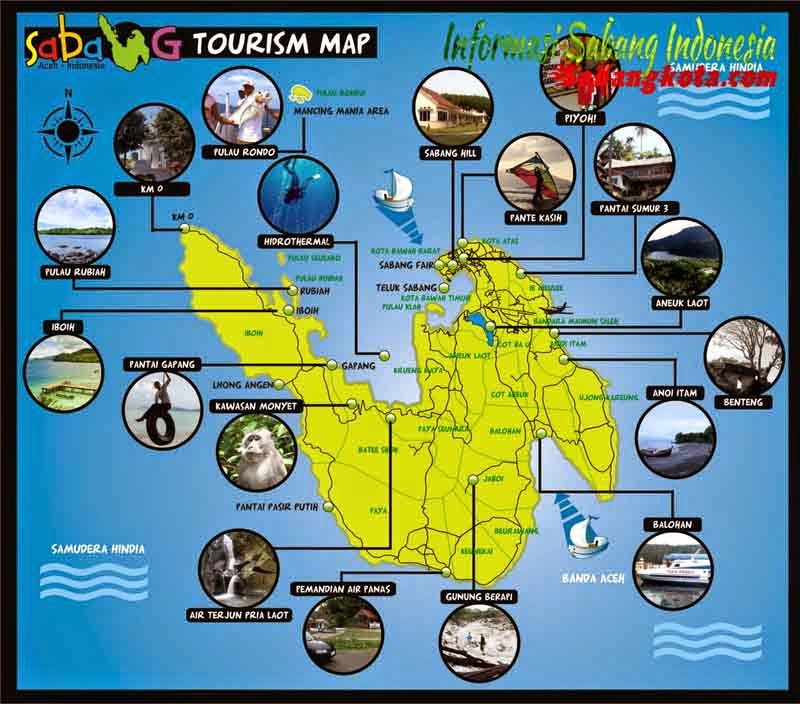 Peta Kota Sabang - INFORMASI SABANG INDONESIA