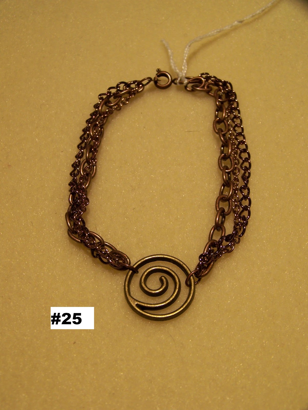 Designs by Dani: Bronze Swirl Bracelet