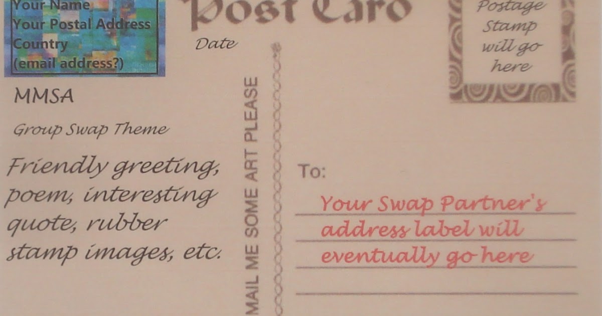 Mail me some art: ***GETTING STARTED***