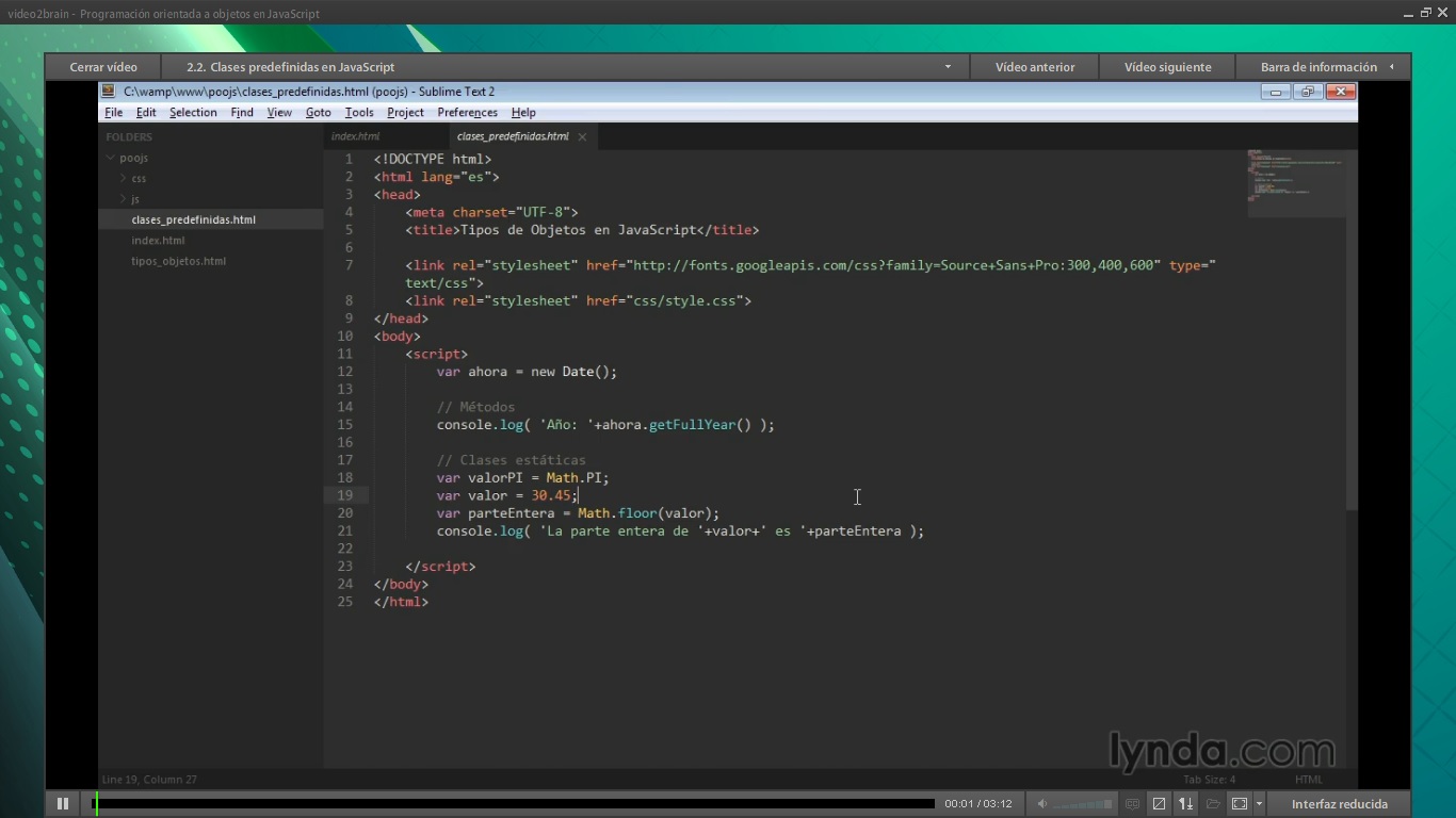 Programación Orientada A Objetos En Javascript Video