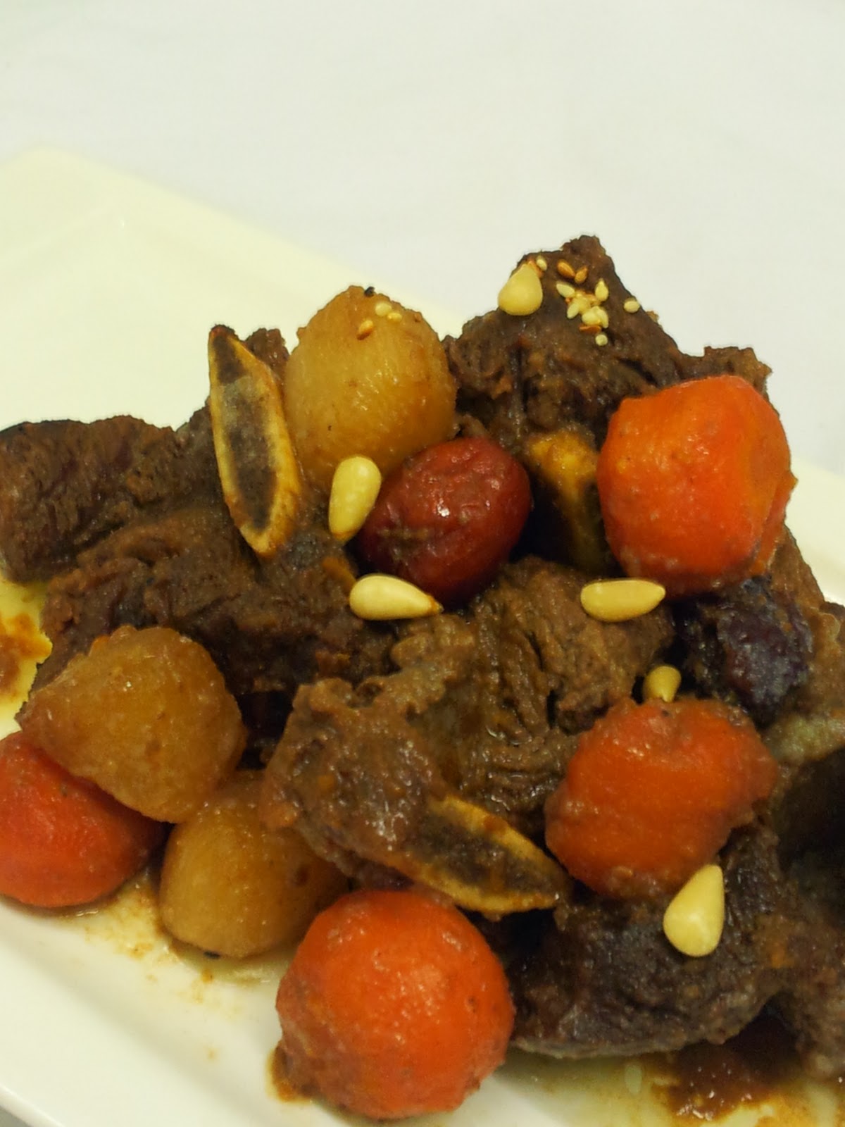 La cuisine coréenne: 갈비찜 KALBIJJIM-Marmite de côte de bœuf à la sauce ...