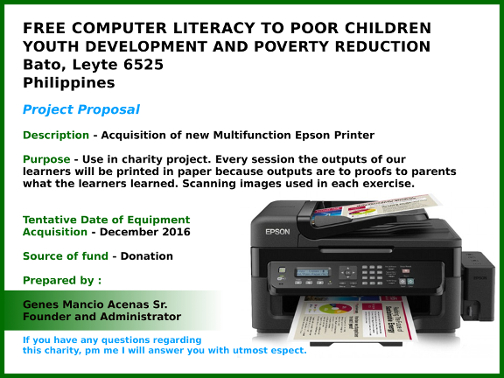 Free Computer Literacy To Poor Children Charity Project: Project ...