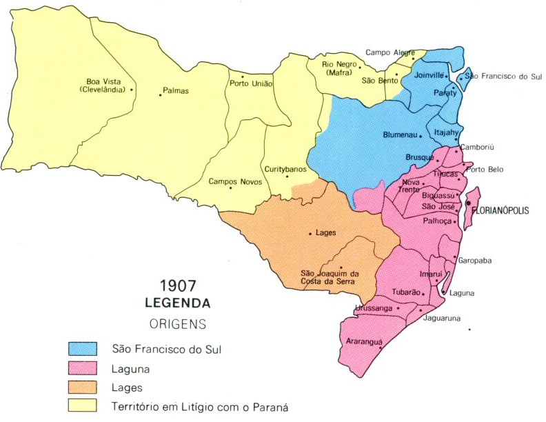 Geo - Conceição : SANTA CATARINA-EVOLUÇÃO DA DIVISÃO POLÍTICO ...