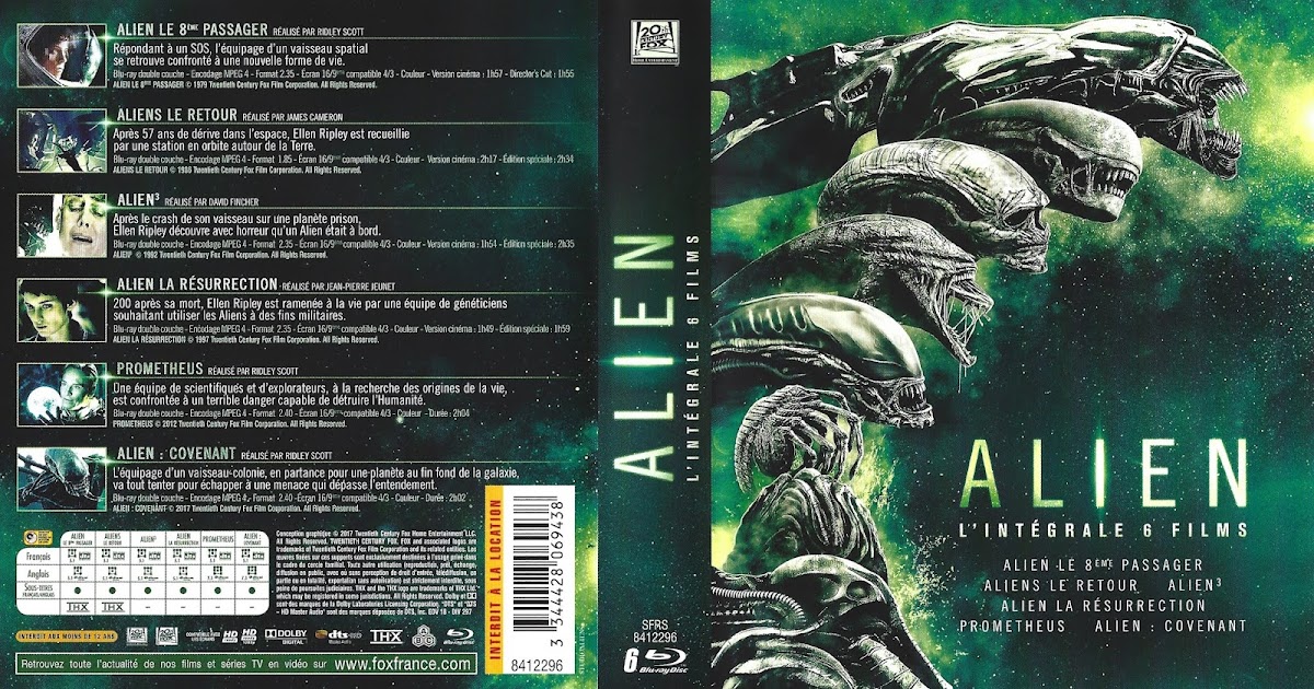 BLU-RAY JAQUETTES BLU-RAY: Alien l'intégrale