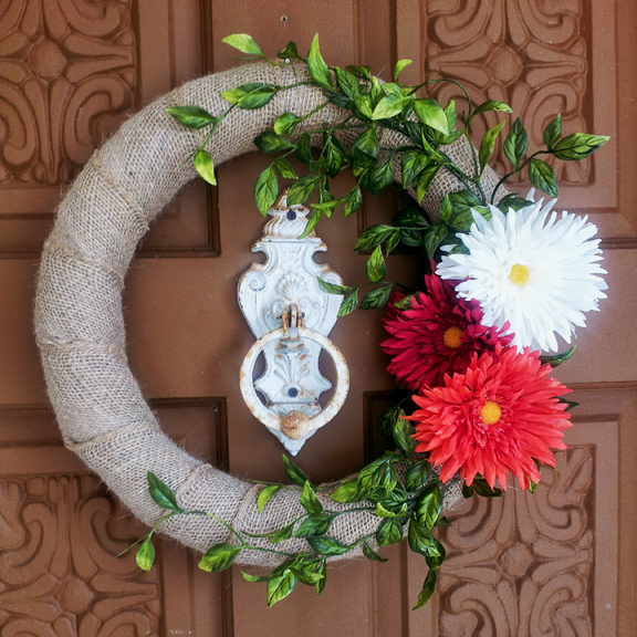 Gypsy Stash by Paula: Simple Summer Burlap Wreath