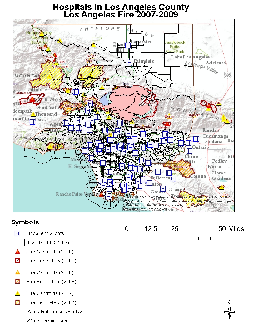 Los Angeles National Forest Fire Map - United States Map