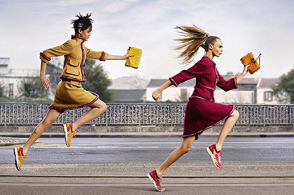 Kara Devlin for Chanel: new footage campaign