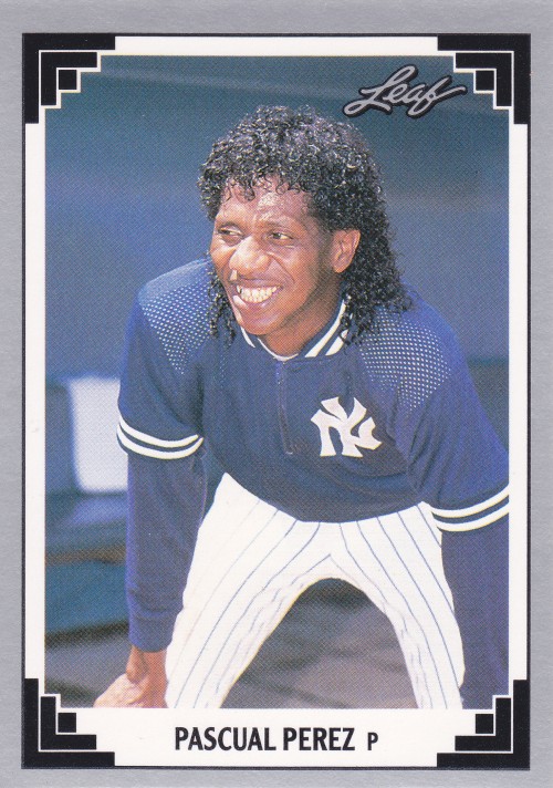 Cards on Cards: Anatomy of a Baseball Card: Pascual Perez 1991 Leaf