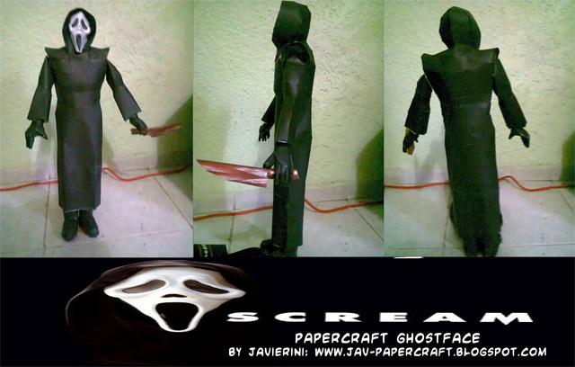 Ninjatoes' papercraft weblog: D/L + build papercraft Scream Ghostface!