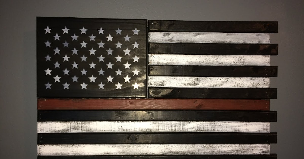 Southern Gentleman's DIY: Hidden Cabinet American Flag - Red Stripe