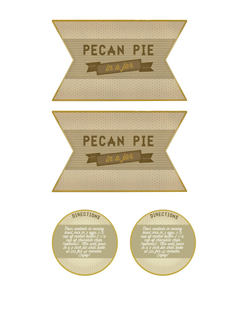 3rd Bird: Pecan Pie in a Jar Label Edit