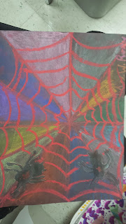 Mrs. Mona Lisa's Art Spot!: 3rd Grade Chalk Pastel Spiders!