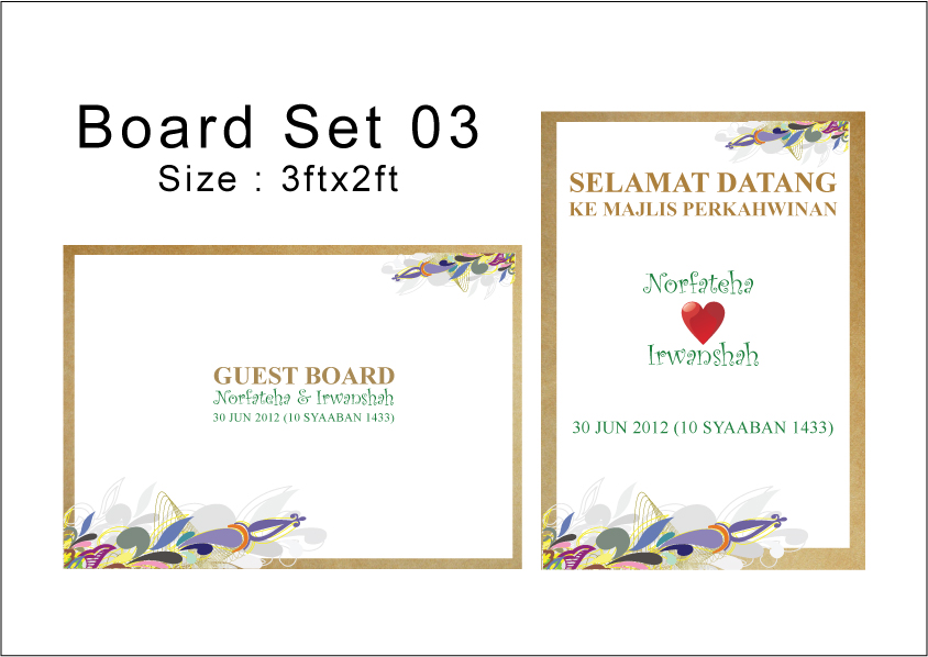 Blog Kad Kahwin: Guest Board & Welcome Board