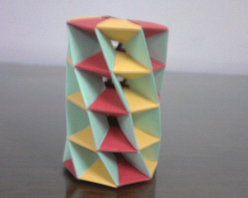 فن الأوريجامى ORIGAMI: Origami Twisted Tower
